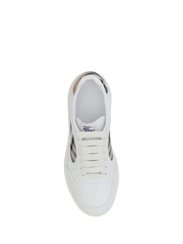 Burberry Leather Sneakers - White