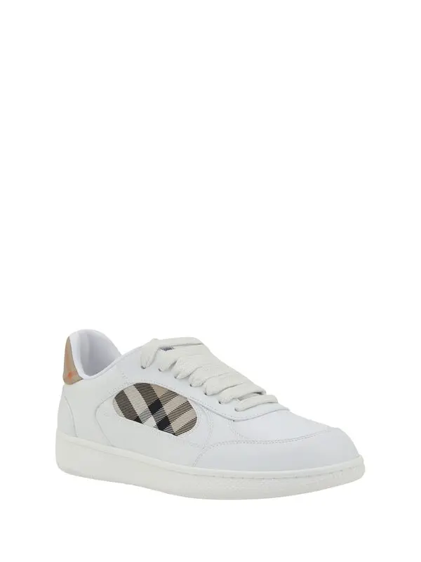 Burberry Leather Sneakers - White