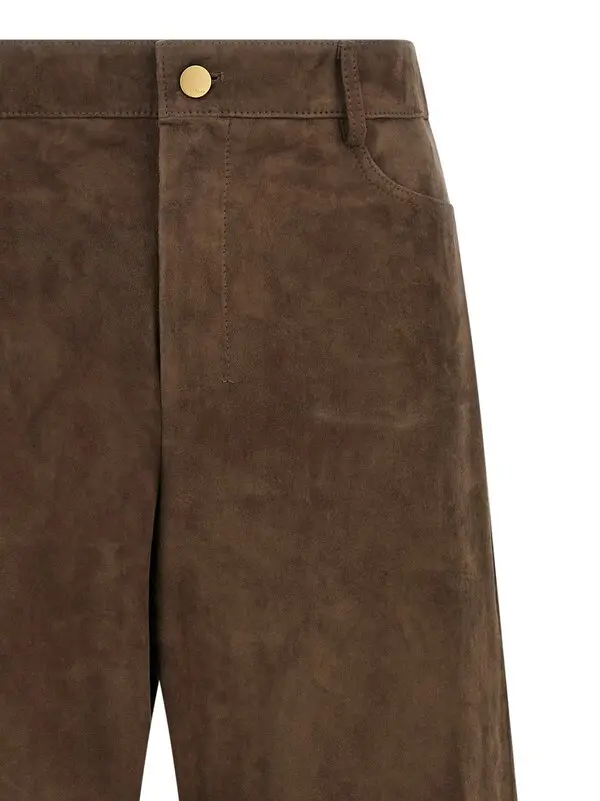 Max Mara Smmfulmine Suede Pants