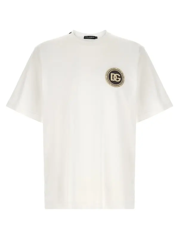 Dolce & Gabbana Dg' Patch T-shirt - White