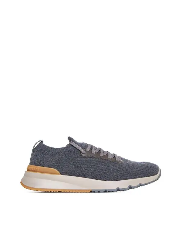 Brunello Cucinelli Wool Knit Sneakers - Multicolor