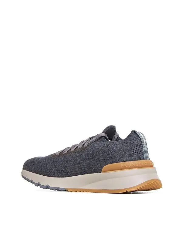Brunello Cucinelli Wool Knit Sneakers