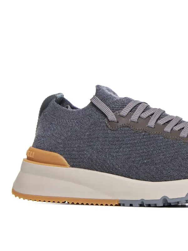 Brunello Cucinelli Wool Knit Sneakers