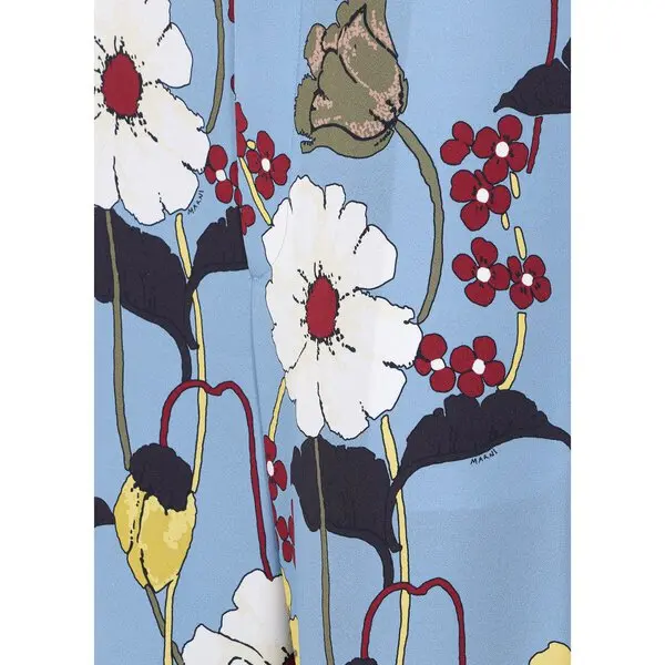 Marni Palazzo Pants With Melodia Print
