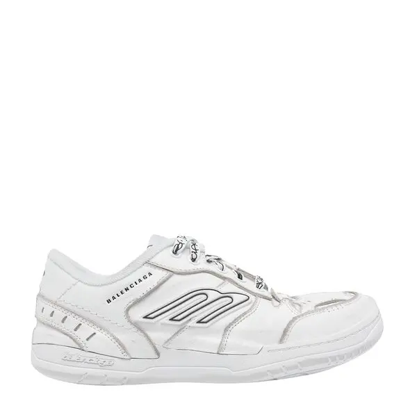 Balenciaga Hamptons Worn-out Sneakers - White