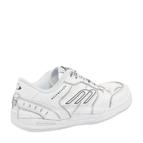 Balenciaga Hamptons Worn-out Sneakers - White