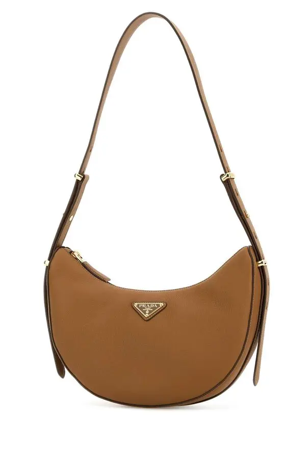 Prada Camel Leather Shoulder Bag