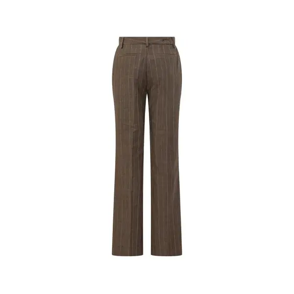 GANNI Straight Trousers - Brown