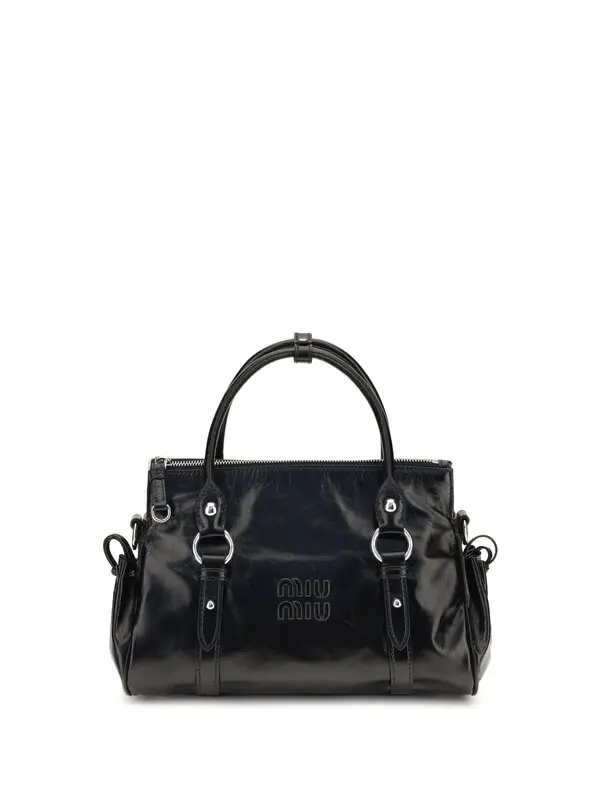 Miu Miu Leather Handbag - Black