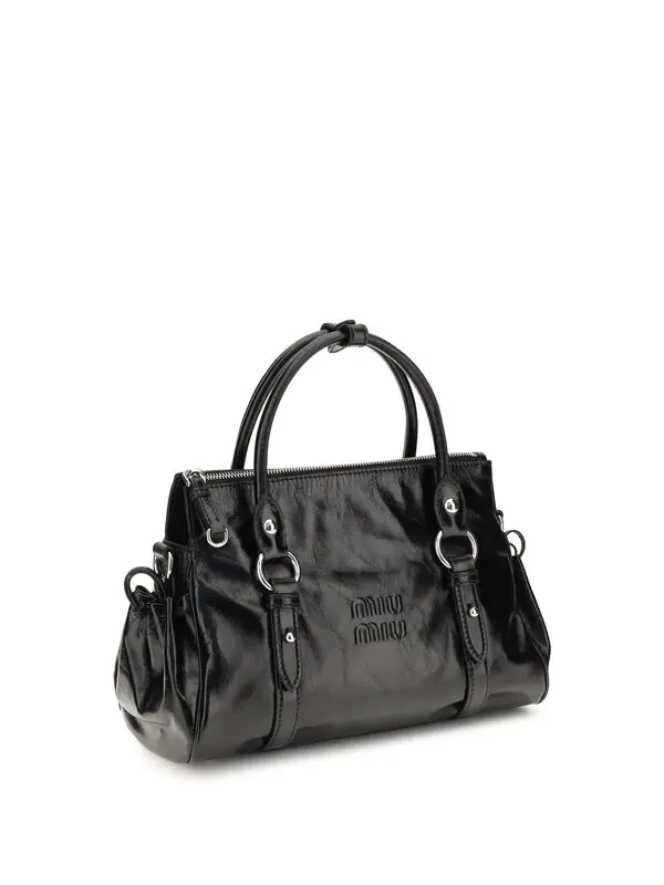 Miu Miu Leather Handbag - Black