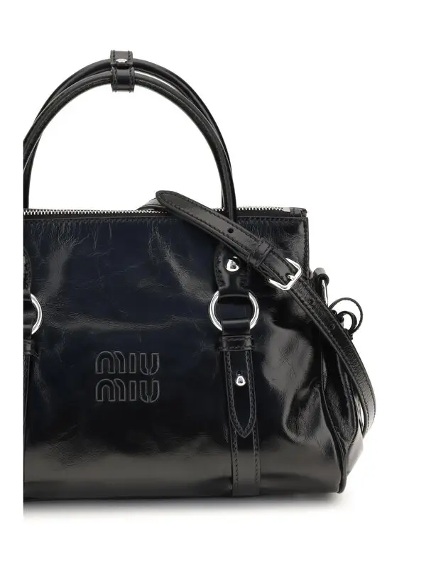 Miu Miu Leather Handbag - Black