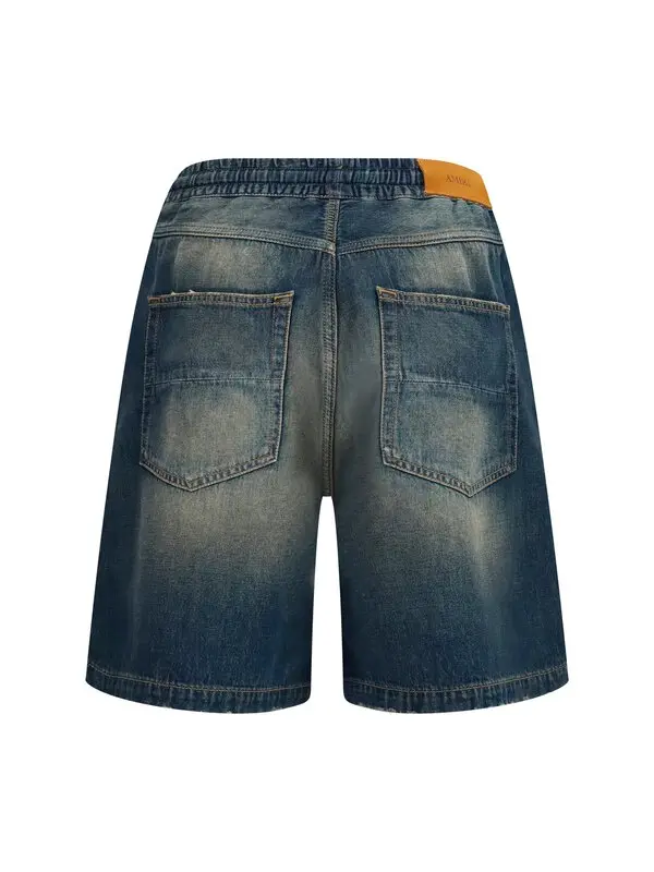 Amiri Drawstring Denim Shorts