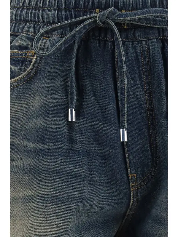 Amiri Drawstring Denim Shorts