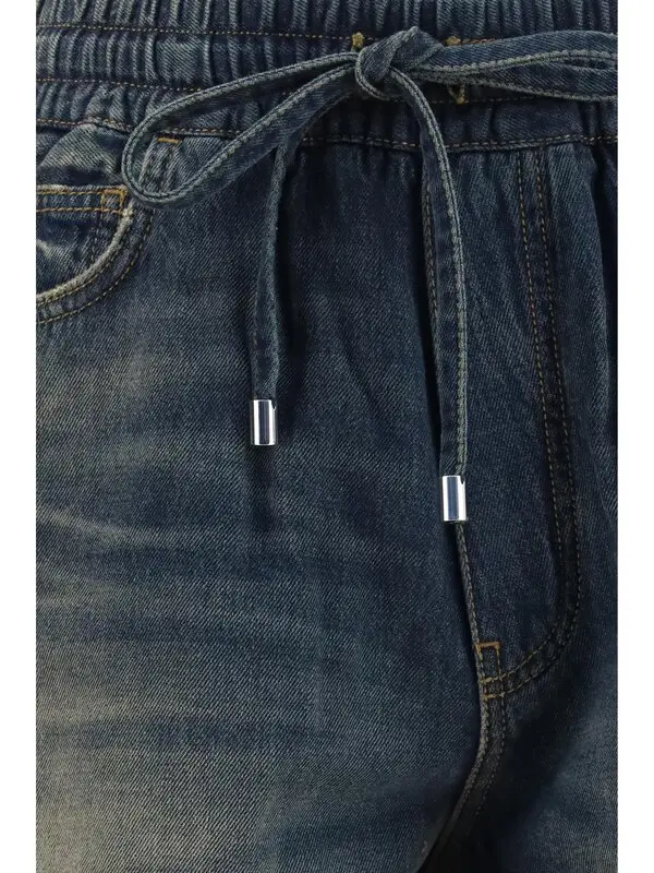 Amiri Drawstring Denim Shorts