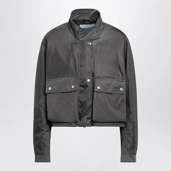 Prada Re-nylon Washed Jacket - Gray