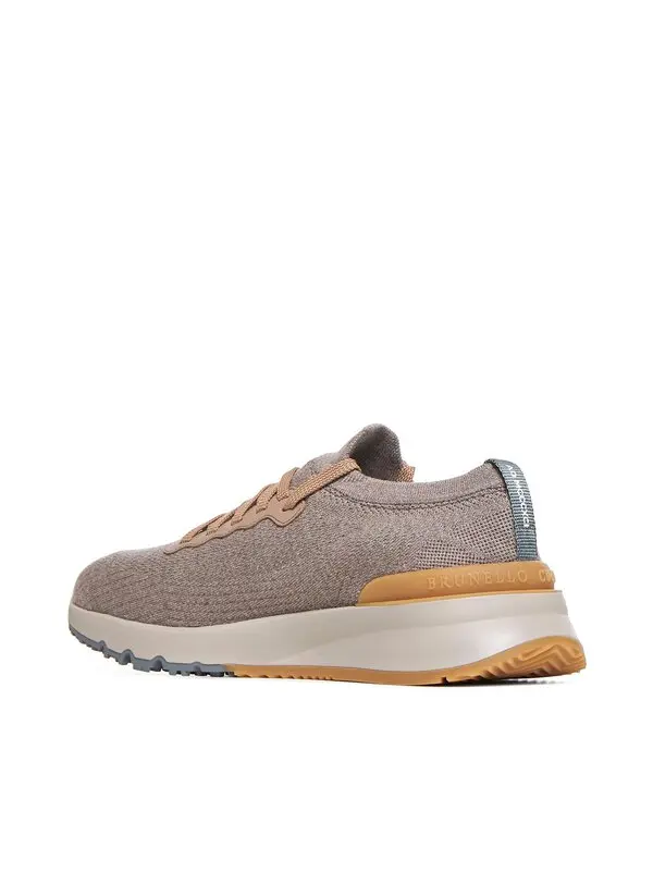 Brunello Cucinelli Runners Sneakers In Wool Knit