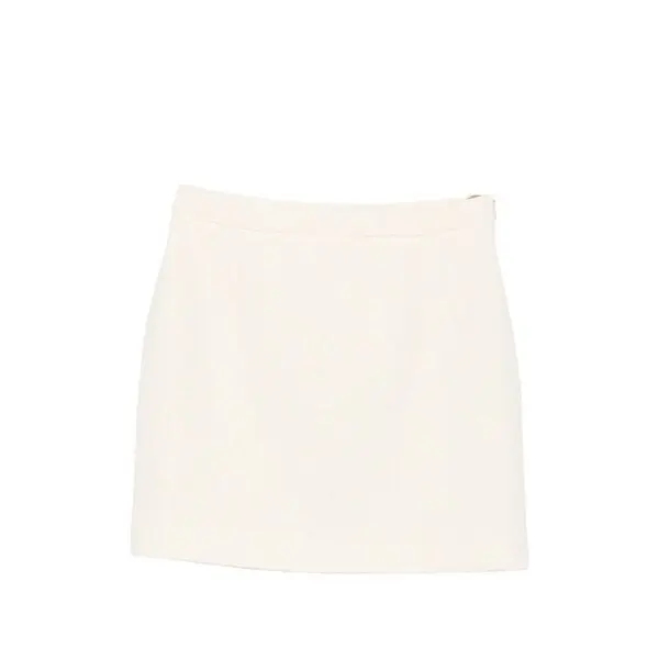 Alessandra Rich Neutrals Skirts Straight Skirts - Cream