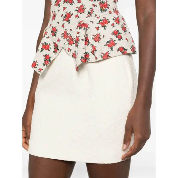 Alessandra Rich Neutrals Skirts Straight Skirts