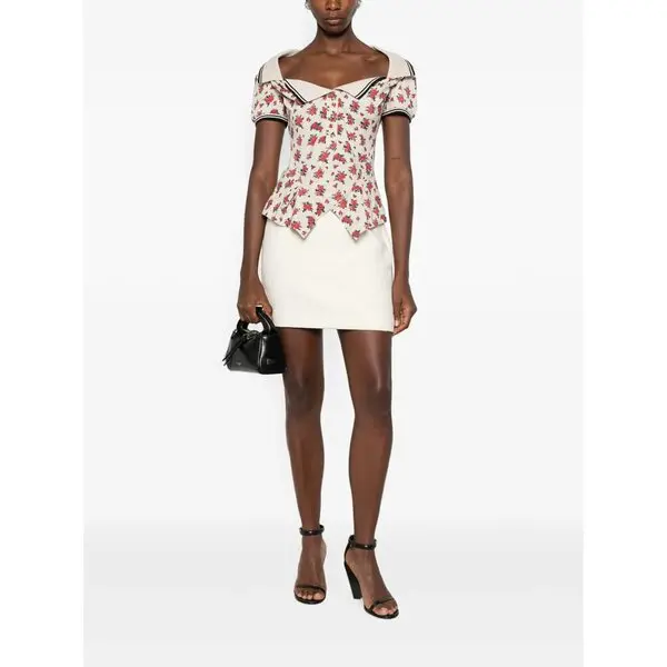 Alessandra Rich Bouclé Skirt