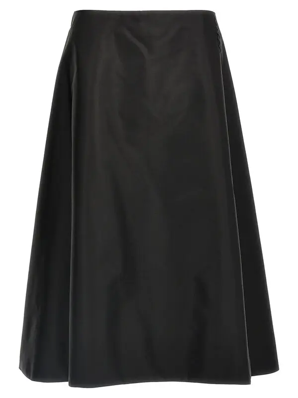 Marni Midi Nylon Skirt - Black