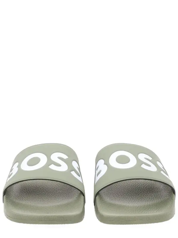 BOSS Aryeh Slider Sandal - Green