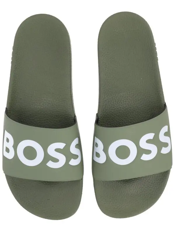 BOSS Aryeh Slider Sandal - Green