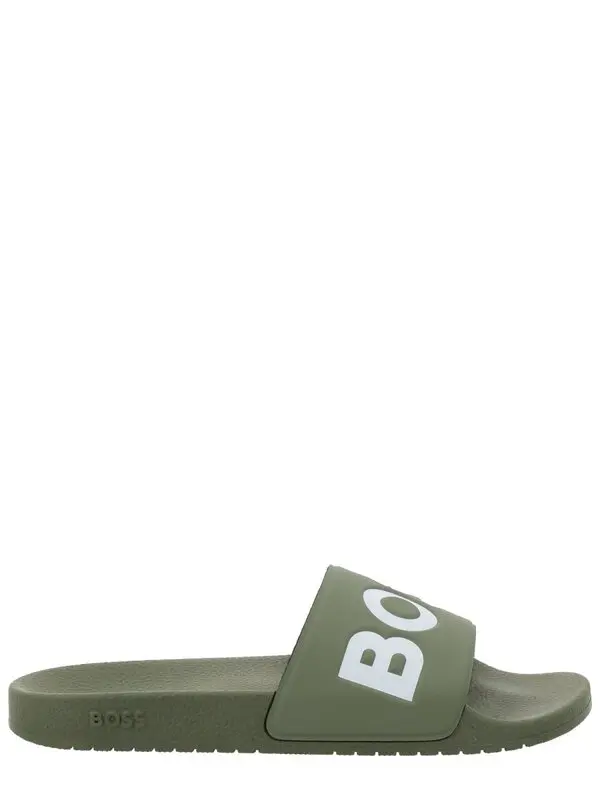 BOSS Aryeh Slider Sandal - Green