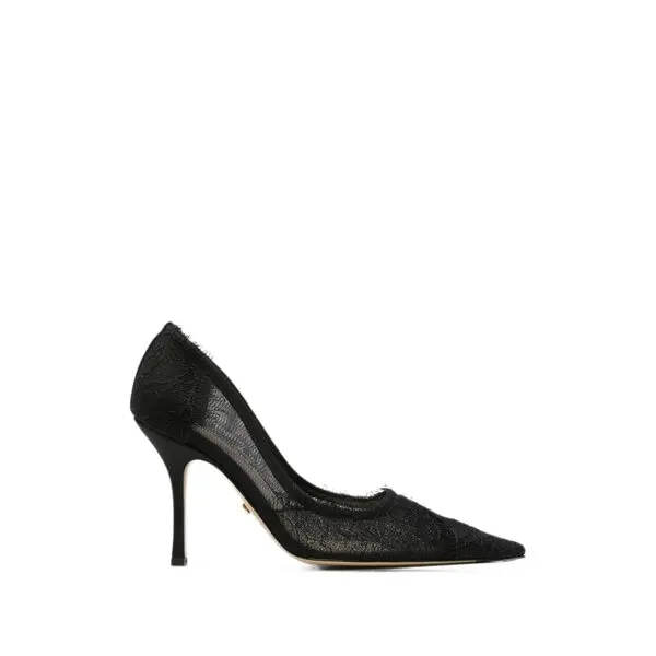 Mach & Mach Lace Stiletto Pumps - Black