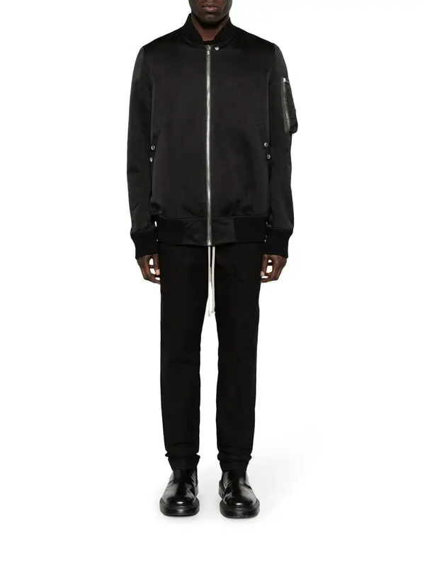 Rick Owens Padded Bomber Jacket With Zip