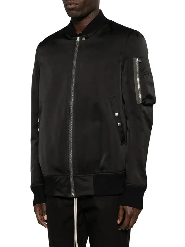 Rick Owens Padded Bomber Jacket With Zip