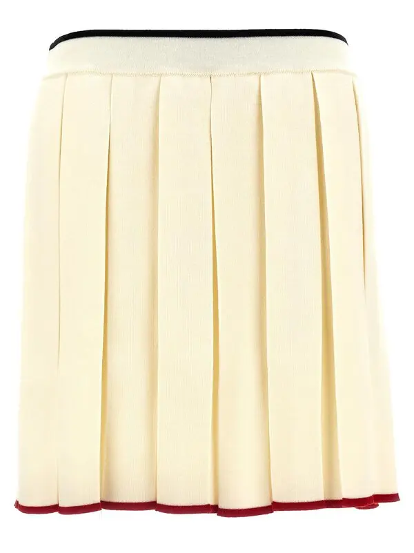 Thom Browne Knitted Pleated Skirt