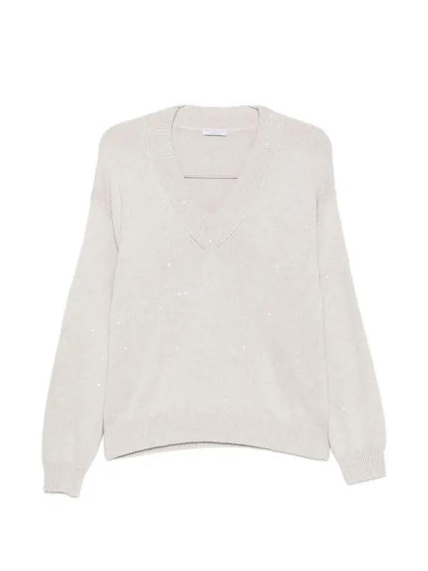 Brunello Cucinelli Cashmere And Silk Blend Sweater - Multicolor