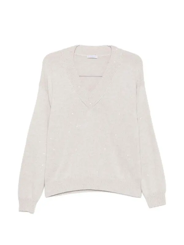 Brunello Cucinelli Cashmere And Silk Blend Sweater - Multicolor