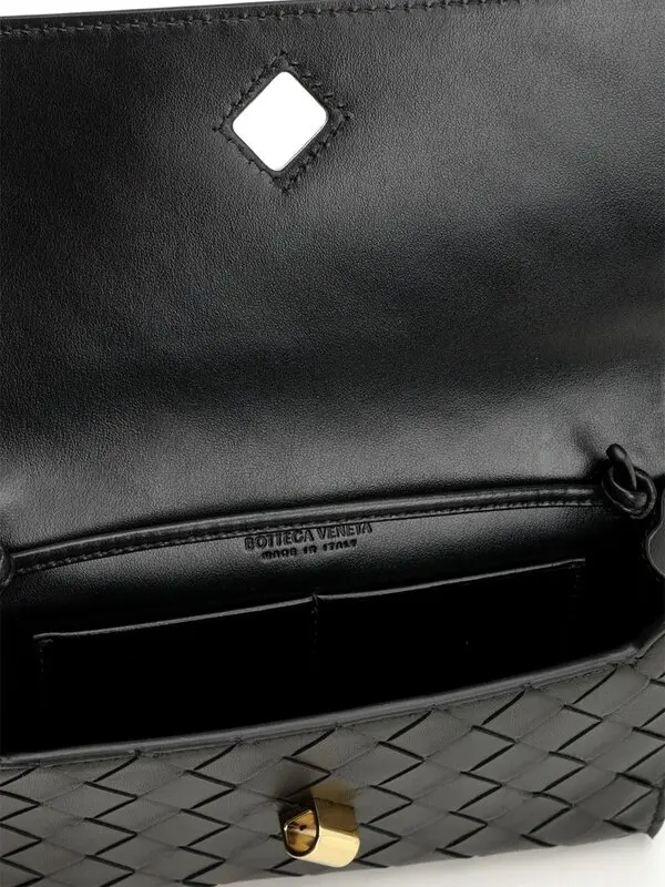 Bottega Veneta Andiamo Clutch Bag - Black