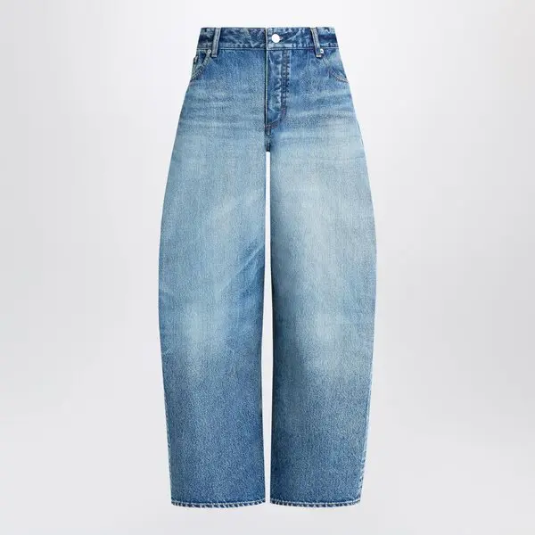 Alaïa Rodeo Trousers In Vintage Denim - Blue