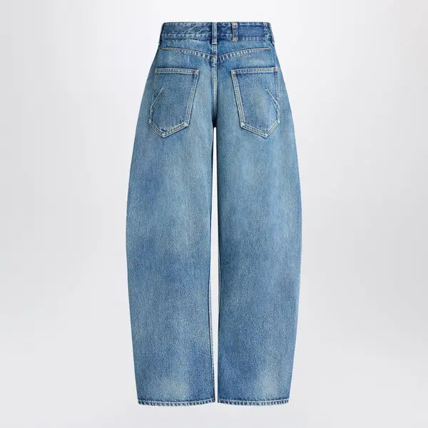 Alaïa Rodeo Trousers In Vintage Denim - Blue