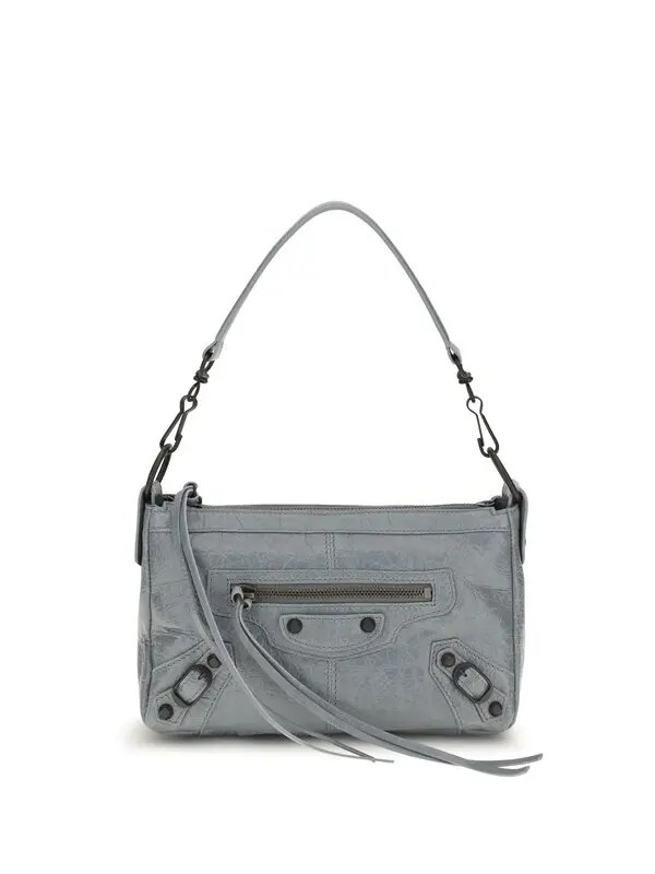 Balenciaga Le City Moto Mini Handbag - Gray