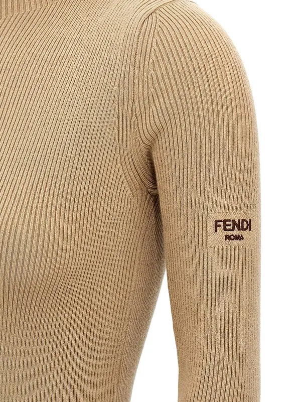Fendi Hooded Dress - Cream