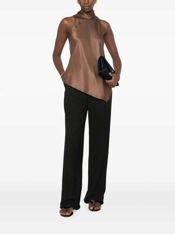 Brunello Cucinelli Silk Asymmetric Top