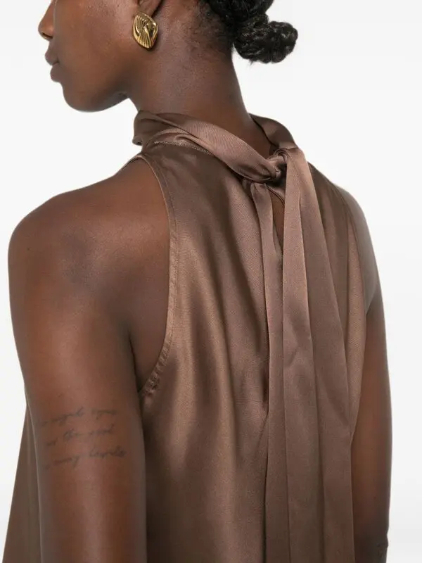 Brunello Cucinelli Silk Asymmetric Top