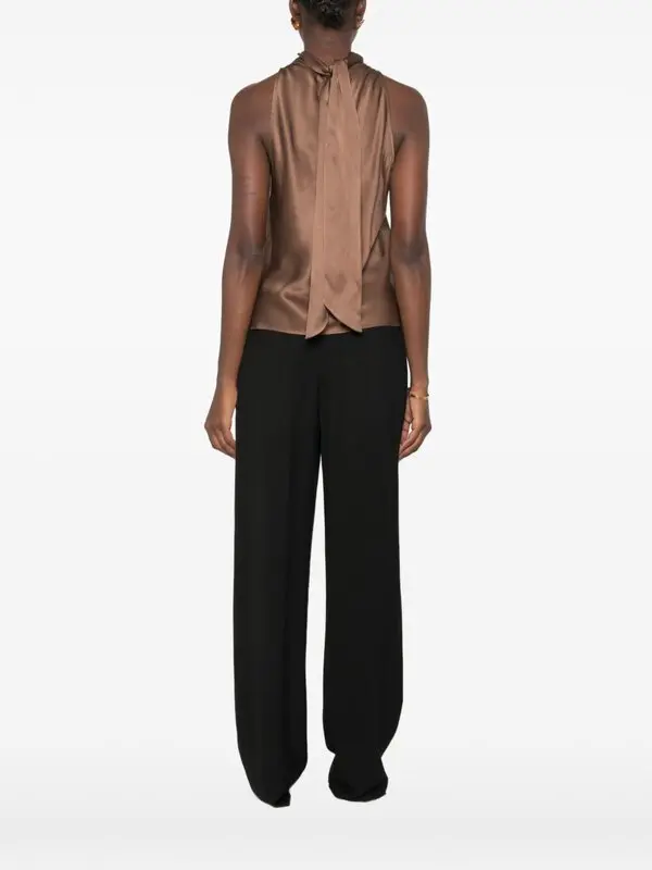 Brunello Cucinelli Silk Asymmetric Top - Multicolor