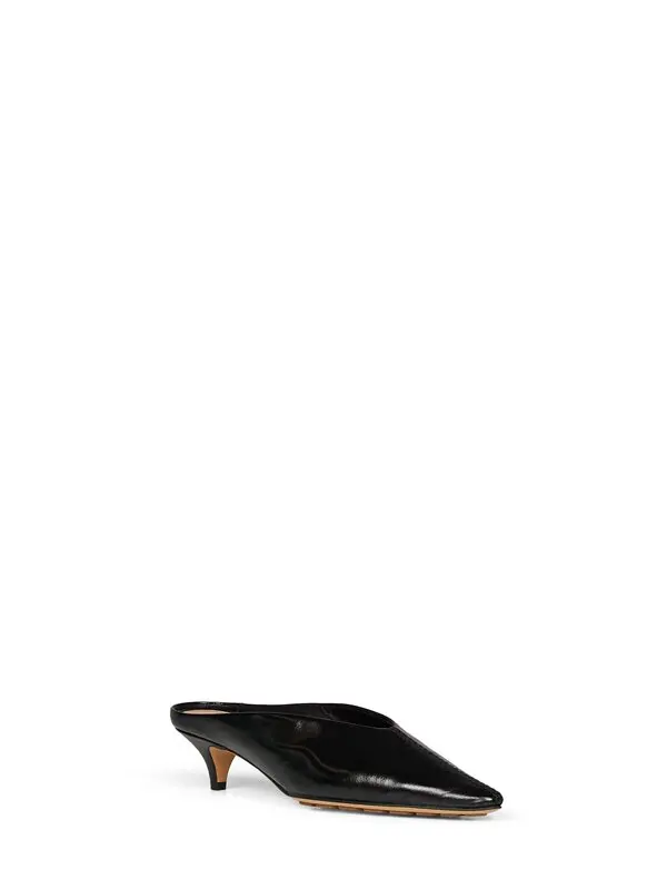 Bottega Veneta Vesta Shiny Leather Mule Pumps - Multicolor
