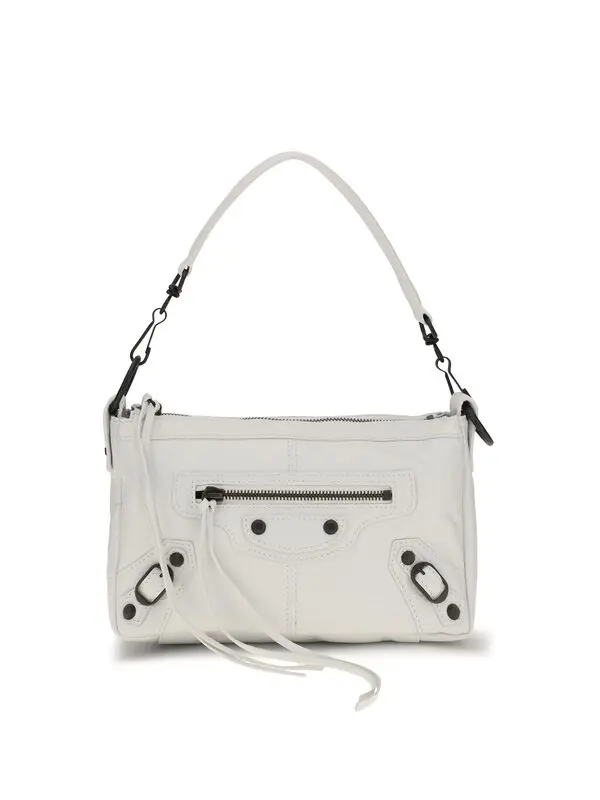Balenciaga Le City Moto Mini Handbag - White