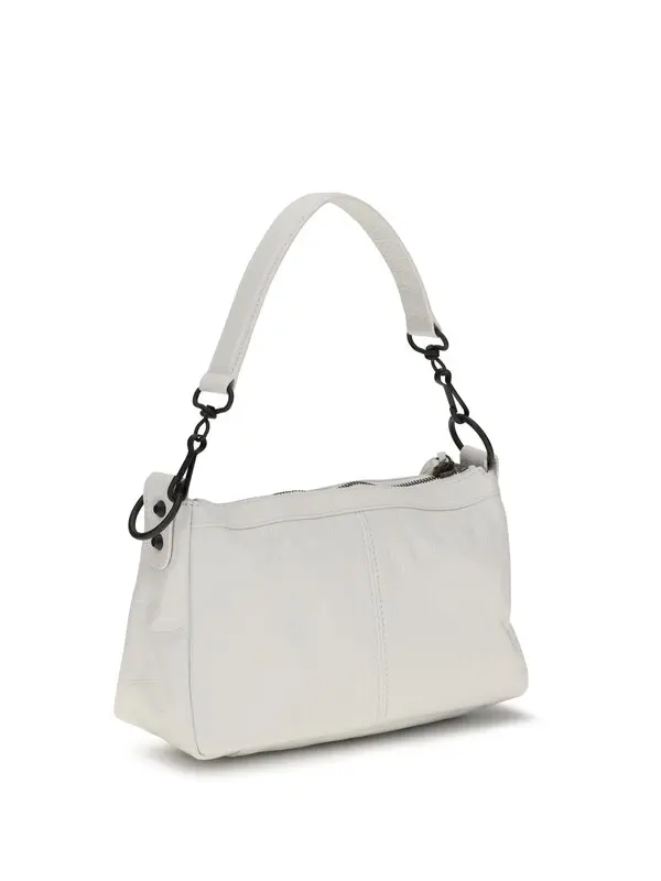 Balenciaga Le City Moto Mini Handbag - White