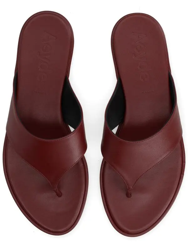 AeydĒ Nappa Leather Thong Sandals - Multicolor