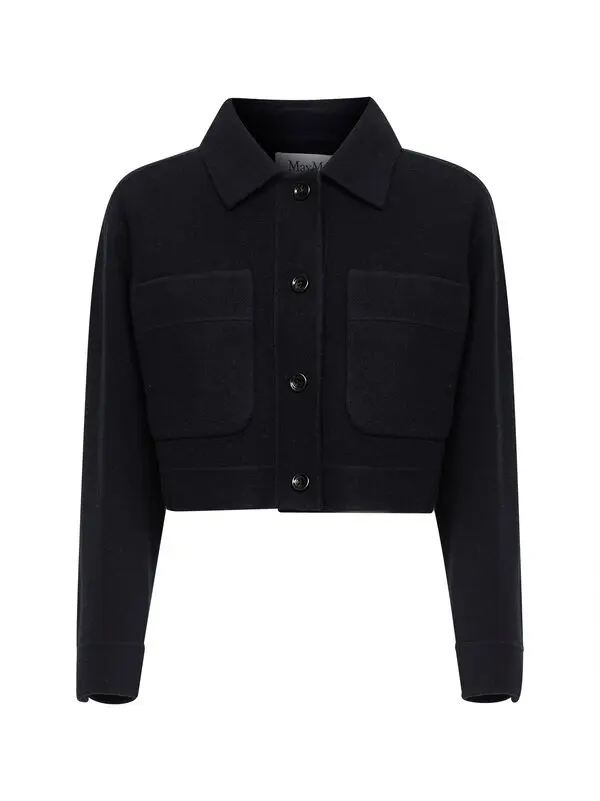Max Mara Double Jersey Cropped Jacket - Multicolor