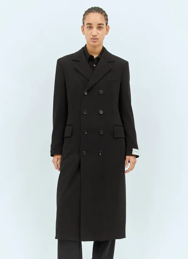 Bottega Veneta Matt Fluid Viscose Jersey Coat - Black