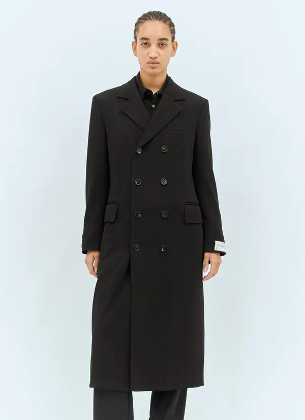 Bottega Veneta Matt Fluid Viscose Jersey Coat - Black