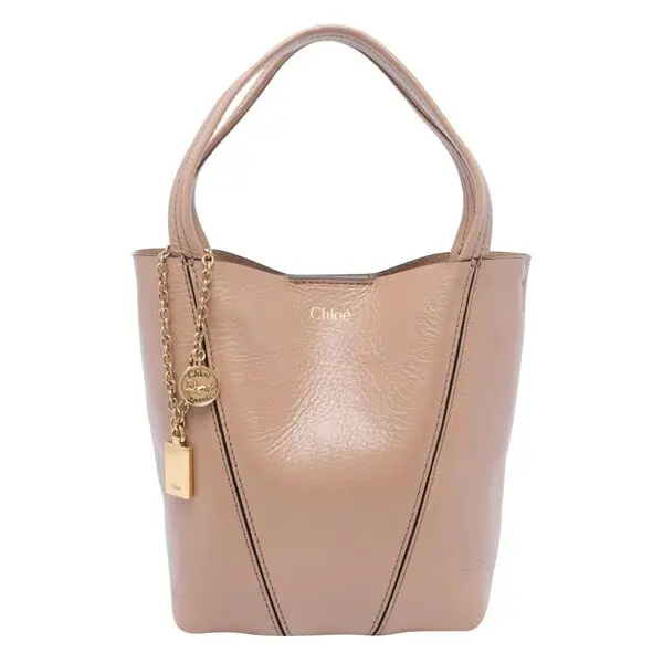 Chloé Leather Spin Crossbody Bag - Pink
