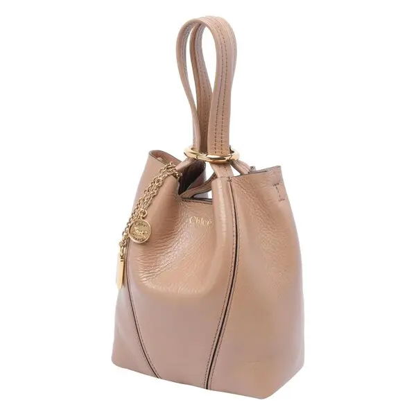 Chloé Leather Spin Crossbody Bag - Pink